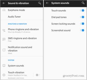 Android How To Disable Touch Sounds And Key Tones