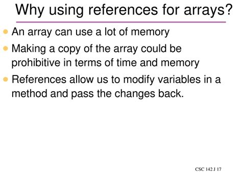 Csc 142 Arrays Reading Chapter 12 Ppt Download