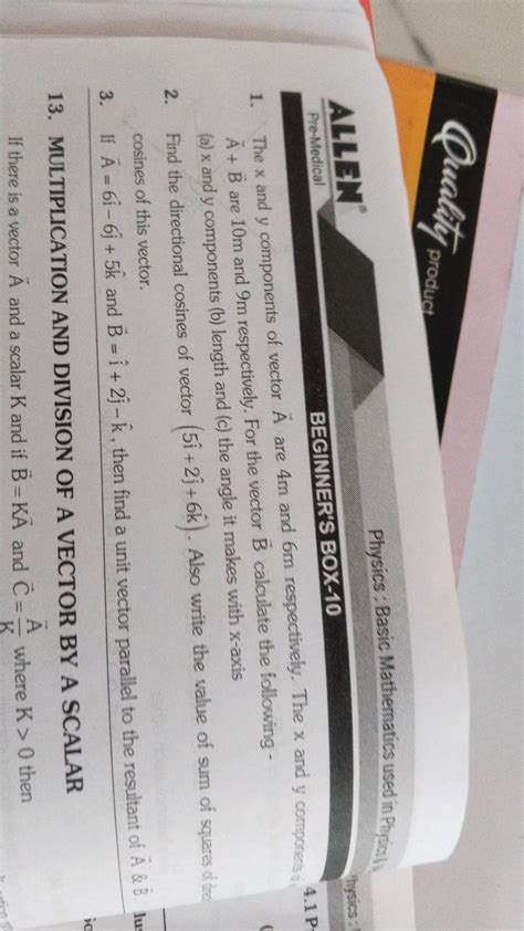 Pre Medical 14 Physics Basic Mathematics Used In Physicas 1 The X An