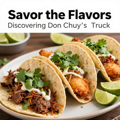 Savor The Flavors Discovering Don Chuys Taco Truck Firedup Tacotruck