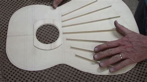 Classic Guitar Construction Part 5 Bracing The Soundboard Youtube