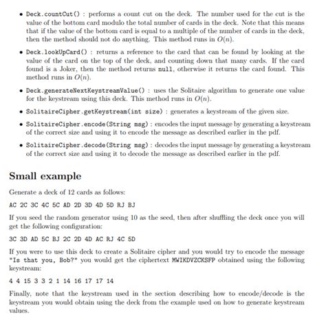 Solved Please Implement These Methods In Java Using The