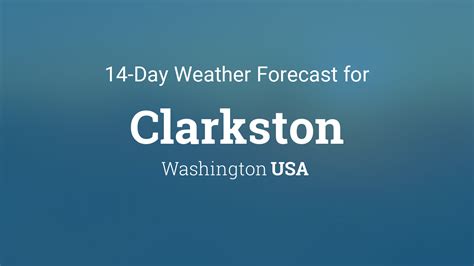 Clarkston Washington Usa 14 Day Weather Forecast