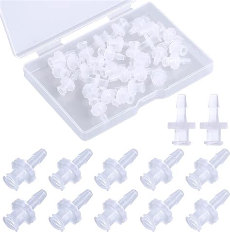 30pcs Syringe Adapter Clear Female Luer Lock 18 Luer Lock Connector