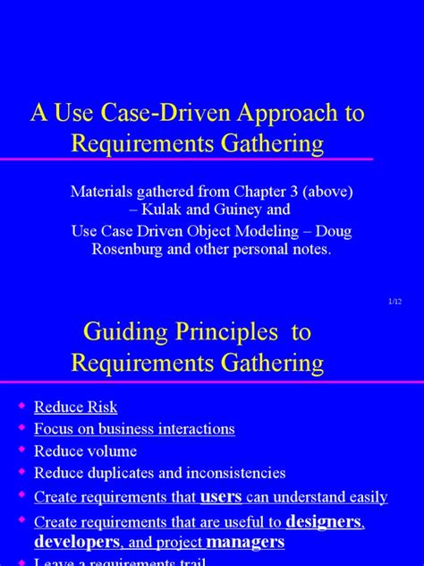 A Use Case Driven Approach To Requirements Gathering Pdf Use Case Software Development Process