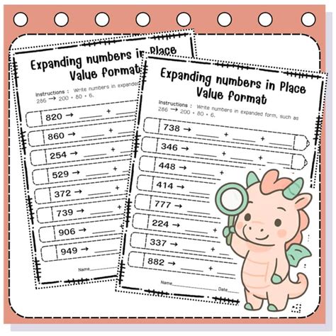Place Value And Expanded Form Worksheets 3 Digit Numbers For Grades 12