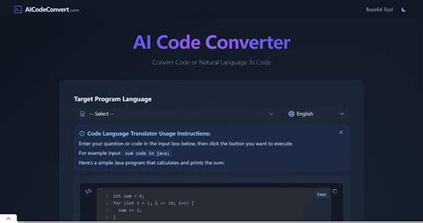 Codeconvert Ai 50 编程语言在线自动转换工具
