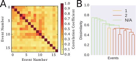 example of waveform similarity clustering panel a shows the maximum