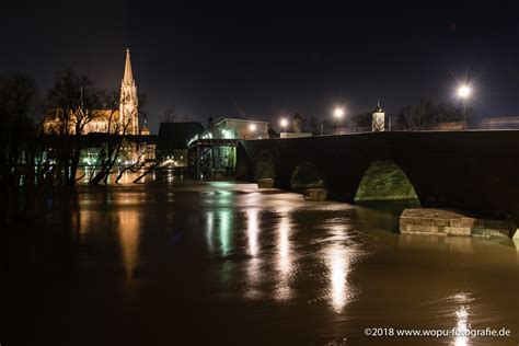 Regensburg Bei Hochwasser Wopu Fotografie