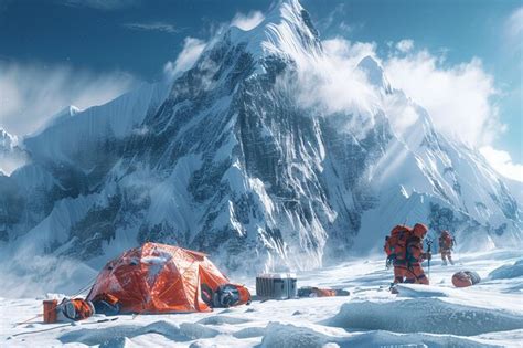 premium photo delve into the frozen world of high altitude explo