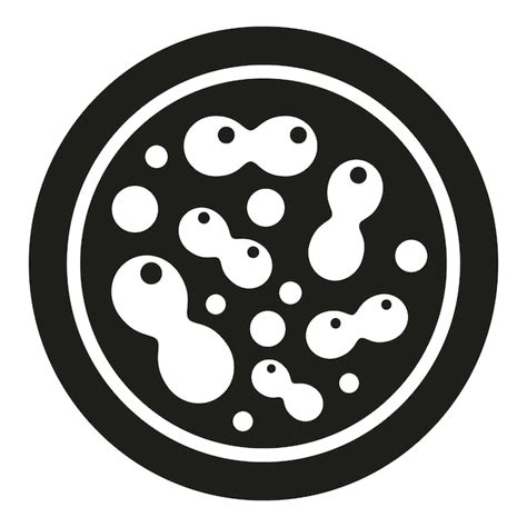 Premium Vector Bacterium Icon Simple Vector Petri Dish Health Cell