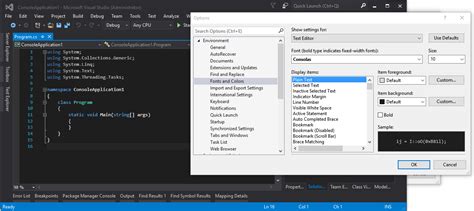 C How To Fix Blurry Font In Visual Studio 2015 Stack Overflow