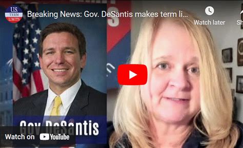 Breaking News Term Limits Ep 3 Gov Desantis Records Term Limits Commercial U S Term Limits