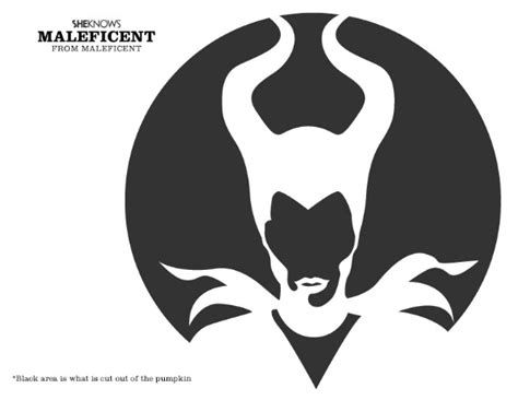Maleficent Pumpkin Carving Templates