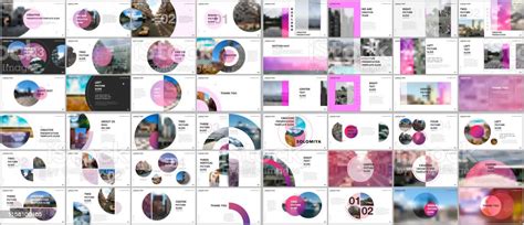 최소한의 프리젠 테이션 디자인 흰색 배경에 원 요소와 포트폴리오 벡터 템플릿 프리젠 테이션 슬라이드 전단지 전단지 브로셔 커버