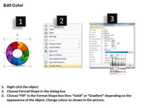 PowerPoint Backgrounds Cycle Chart Circular Puzzle Ppt Layout