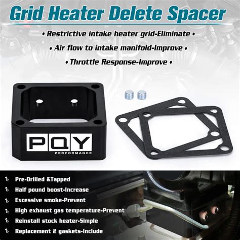 Intake Grid Heater Delete Spacer For 98 5 07 Dodge Ram Cummins 5 9l 6bt Cummins Car And Truck