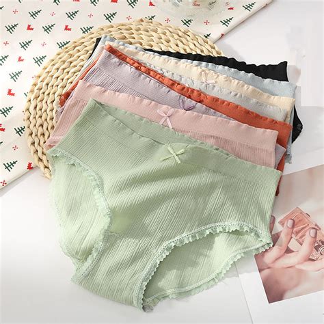 Ywdj Womens Lace Panties Lightweight No Show Mid Waist Seamless Lace