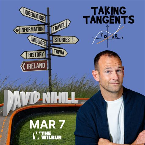 David Nihill Taking Tangents” Comedy Tour Irish Boston
