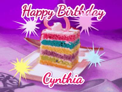 Happy Birthday Cynthia Gif