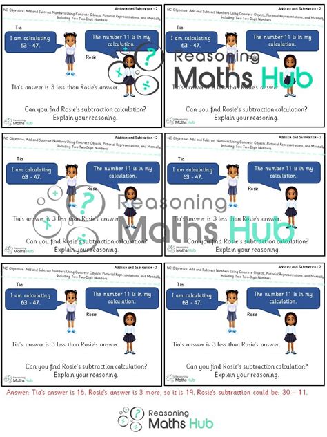 Add And Subtract Two Two Digit Numbers Master The Curriculum