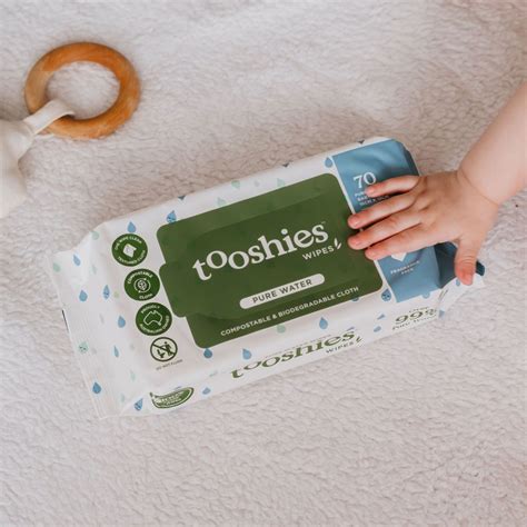 Biodegradable Pure Water Wipes Tooshies