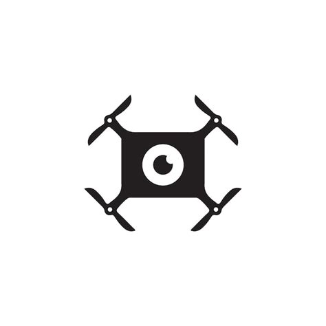 Premium Vector Civilian Aerial Drone Flat Icon For Apps And Websites Vector Drone Icon Black