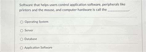 Solved Software That Helps Users Control Application