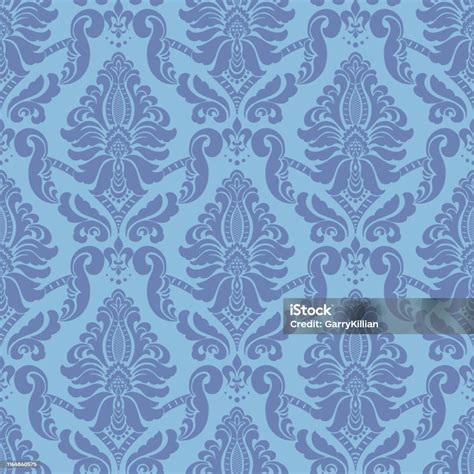 벡터 다마스크 원활한 패턴 배경입니다 고전적인 고급 구식 다마스크 장식 배경 화면 직물 포장에 대한 왕실 빅토리아 원활한 질감 절묘한 꽃 바로크 양식의 템플릿입니다 곡선에