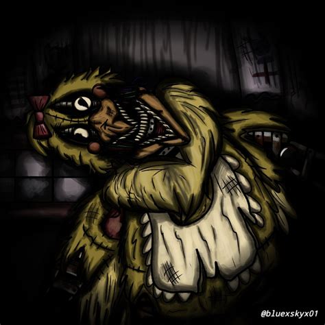 Withered Chica Fanart By Me Rfivenightsatfreddys