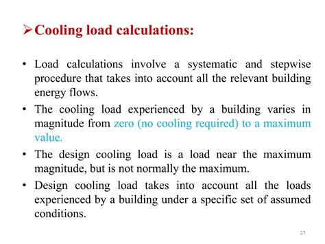 heating and cooling load of a building pptx weather science