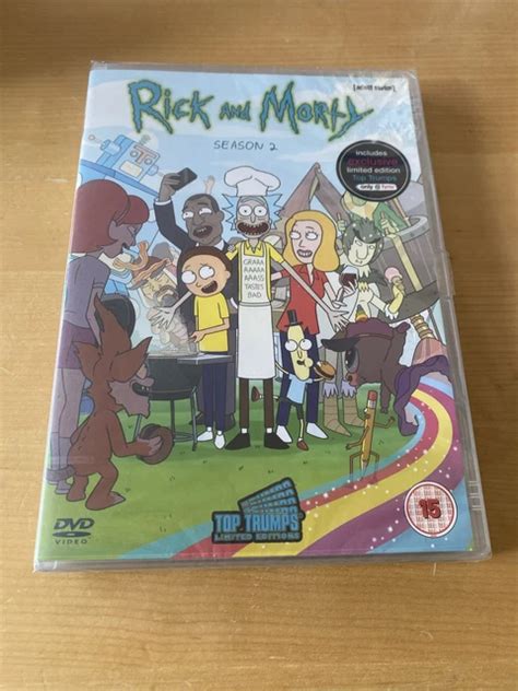 Rick And Morty Season 2 Dvd Uk Region 2 Hmv Exclusive Top Trumps New