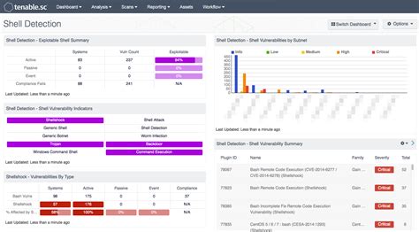 Shell Detection Dashboard Sc Dashboard Tenable®