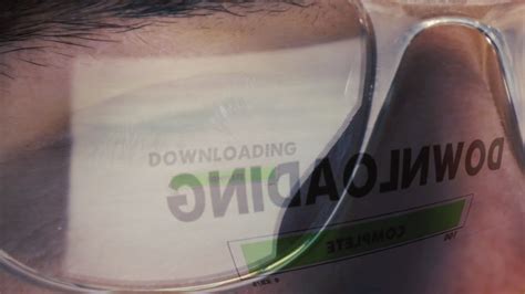 Computer Screen Reflected On Male Eyes And Glasses Hacking And