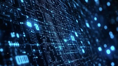Digital Data Flowing Through Network Security System Visualization Premium Ai Generated Image