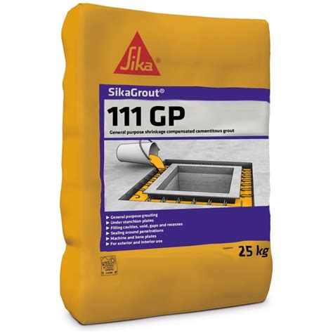 Sika Sikagrout 111 Gp Flowable Cementitious Grout Bedding Compound