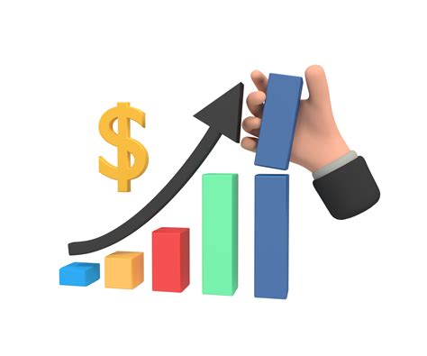 3d Illustration Of Business Growth Chart 18876393 Png