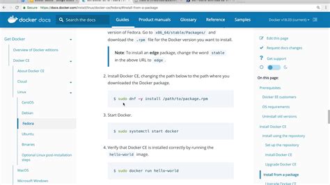 Install Docker On Fedora 28 Youtube