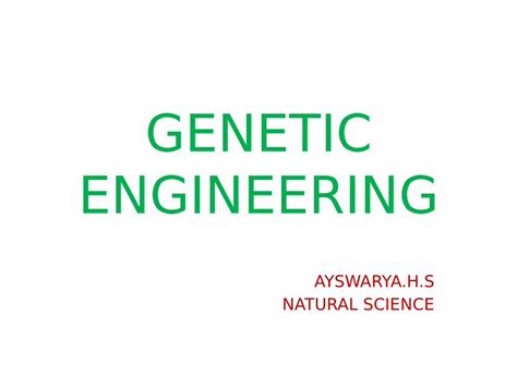 Pdf Genetic Engineeringpowerpoint Show Dokumen Tips