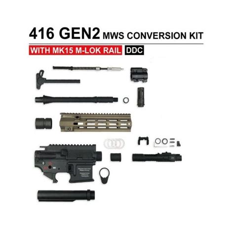 Angry Gun 416 Gen 2 Mws Conversion Kit With Mk15 M Lok Ddc Rail