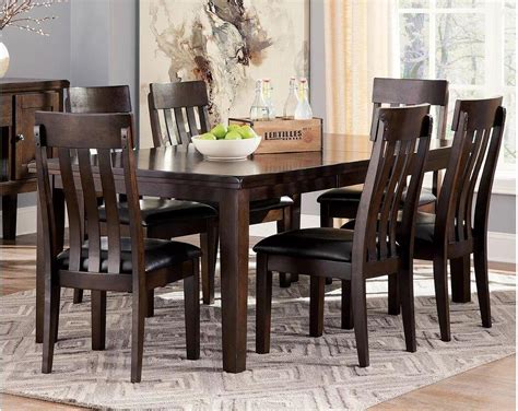 Haddigan Dark Brown Rectangular Extendable Dining Table 1stopbedrooms