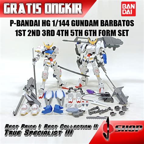 Jual P Bandai Hg 1 144 Gundam Barbatos 1st 2nd 3rd 4th 5th 6th Form Set