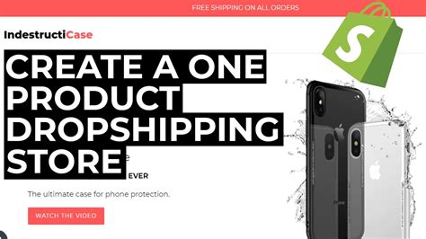 how to build a one product dropshipping store with shopify 2022 youtube