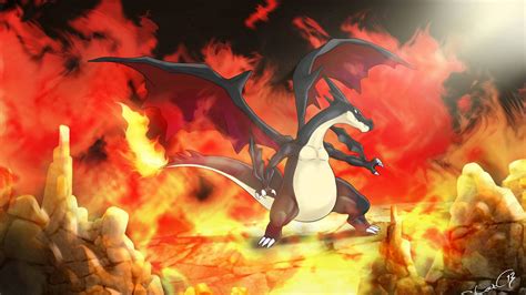 Shiny Mega Charizard Y Wallpaper