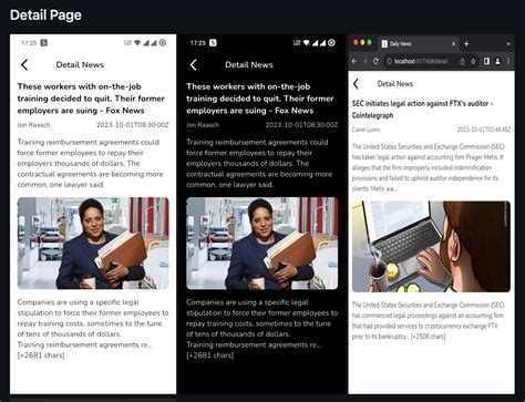 an advanced flutter app showcasing daily news articles