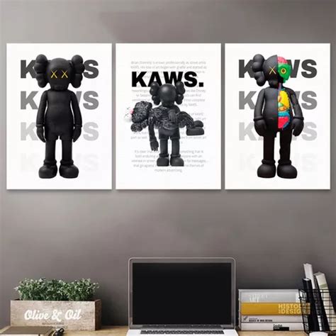 Cuadros Kaws Hyperbeast Figure Minimalist Urban Set 3 Canvas Meses Cuadros Kaws Hyperbeast Figure Minimalist Urban Set 3 Canvas Meses