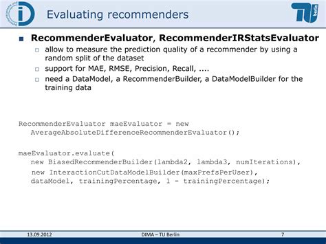 Introduction To Collaborative Filtering With Apache Mahout Ppt