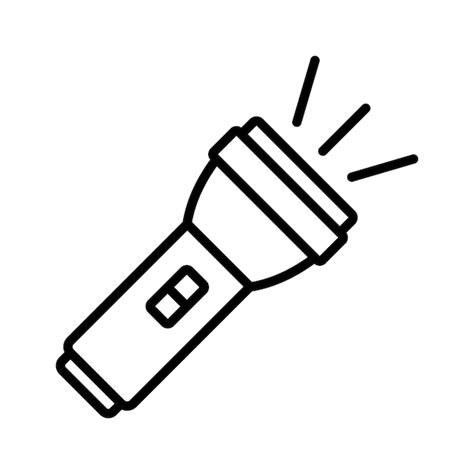 Premium Vector Flashlight Icon Vector Design Template Simple And Modern
