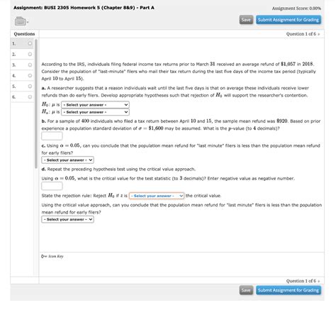 Solved Assignment Busi 2305 Homework 5 Chapter 8and9 Part