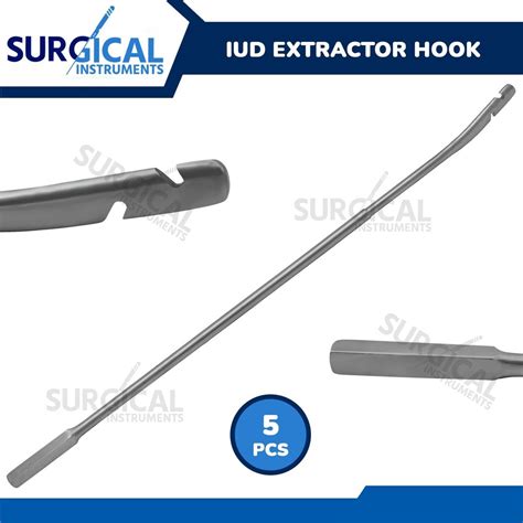 5 Pcs Iud Extractor Hooks Ob Gynecology Instruments 10 German Grade Ebay